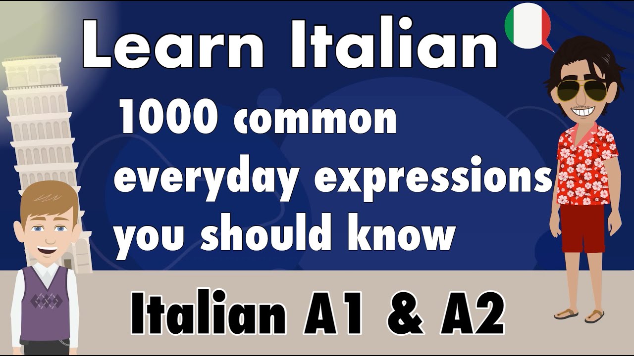 Learn Italian - 1000 daily expressions for Beginners with English ...