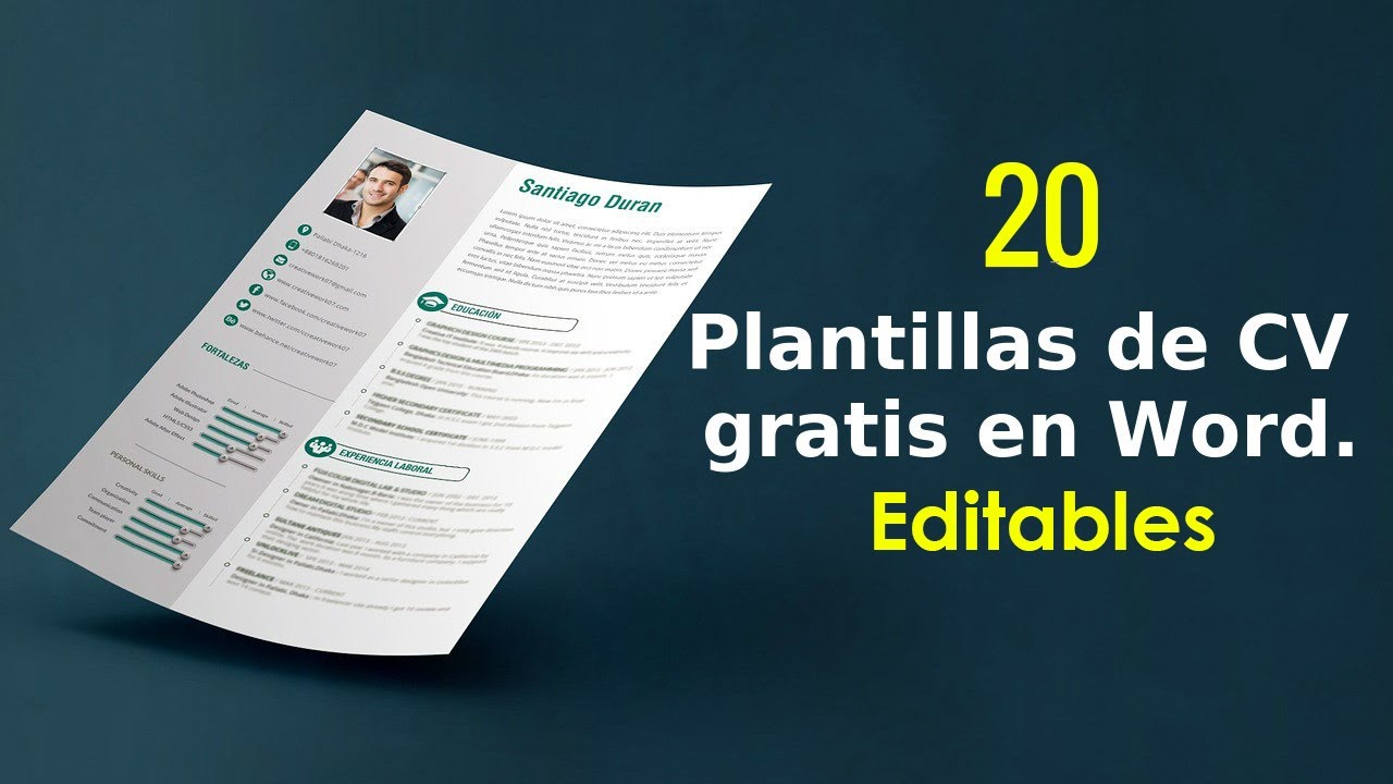 Modelos De Cv Gratis Plantillas Para Curriculum Vitae GRATIS 2025