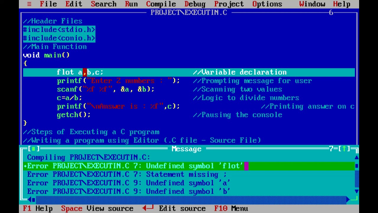 Understanding steps to execute a C Program - YouTube