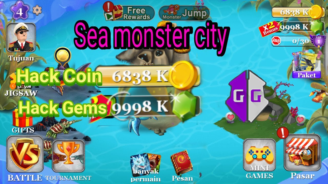 Sea Monster City Unlimited Coins and Gems |Game Guardian - YouTube