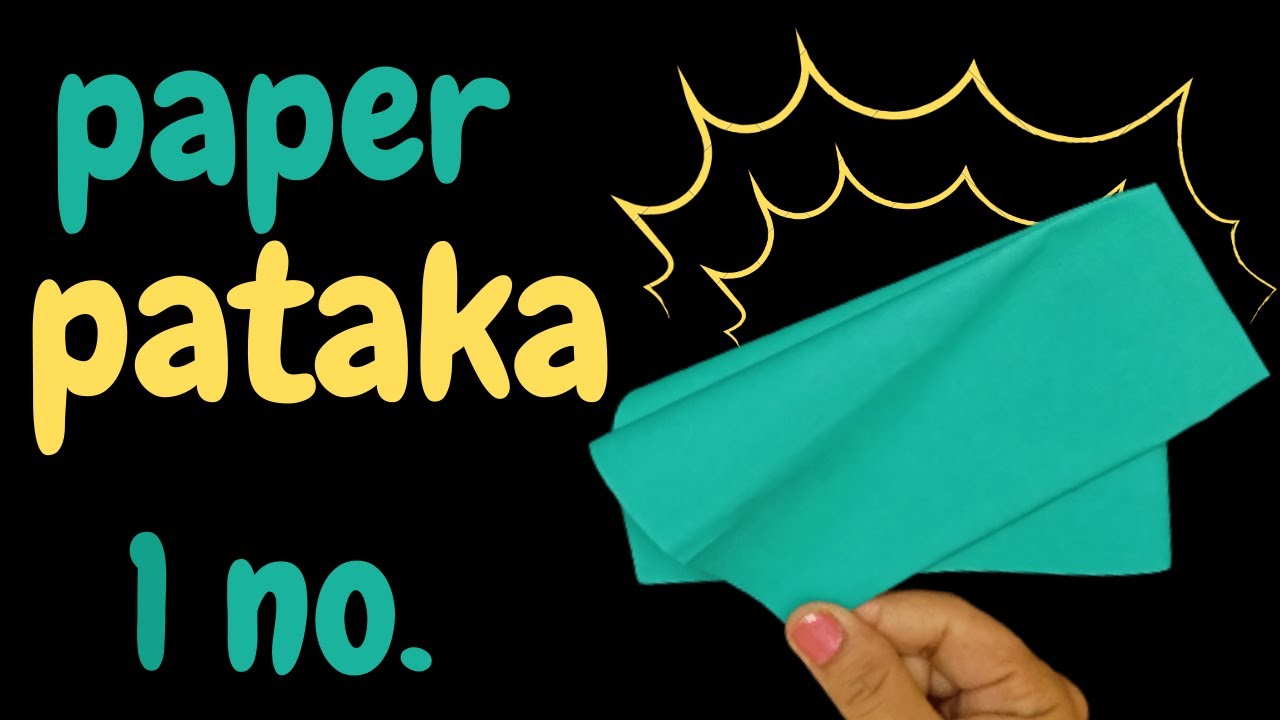 paper pataka, how to make an easy paper pataka, paper popper, how to ...