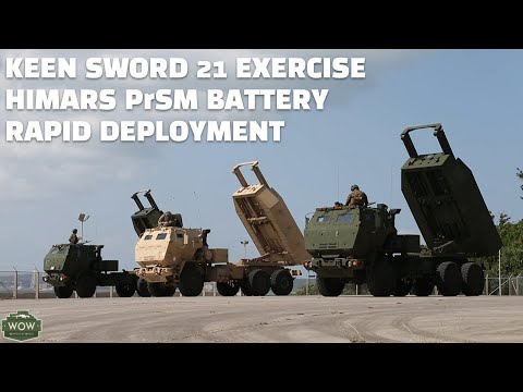 USMC HIMARS PrSM Battery rapid deployment exercise in Keen Sword 21 ...