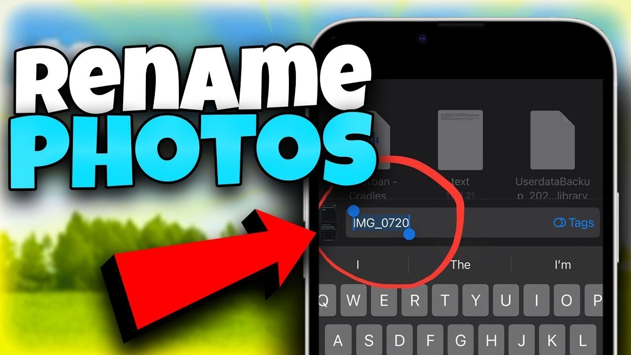 How To Rename Photos On iPhone RENAME PHOTOS GUIDE - YouTube
