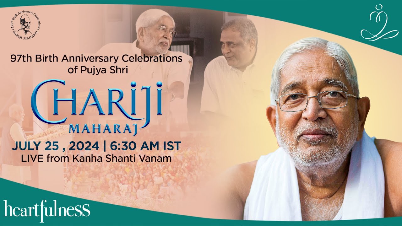 97th Birth Anniversary of Pujya Shri Chariji Maharaj | 25 July 2024 | 6.30 AM IST | Chariji ...