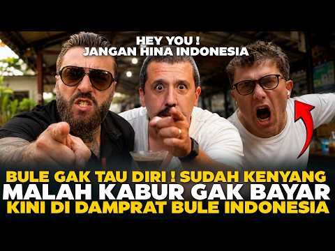 BIKIN MALU! Bule Makan Nggak Mau Bayar, Kini Diamuk Sesama WNA! JANGAN HINA Indonesia