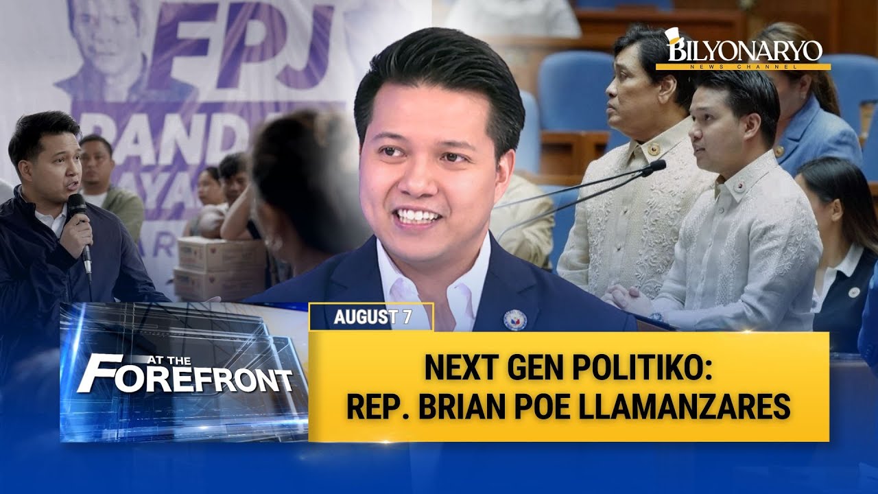 At The Forefront: Next Gen Politiko: Rep. Brian Poe Llamanzares - YouTube