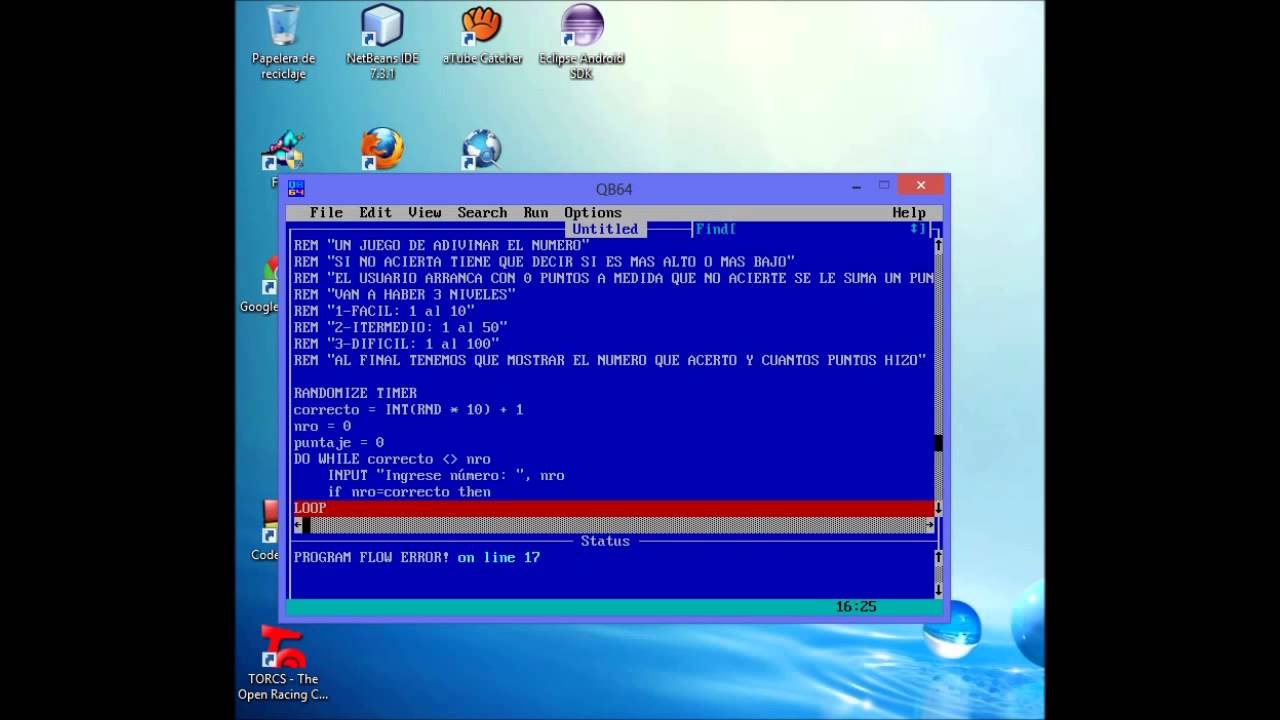 Tutorial QBasic capítulo 9, Adivina el número - YouTube