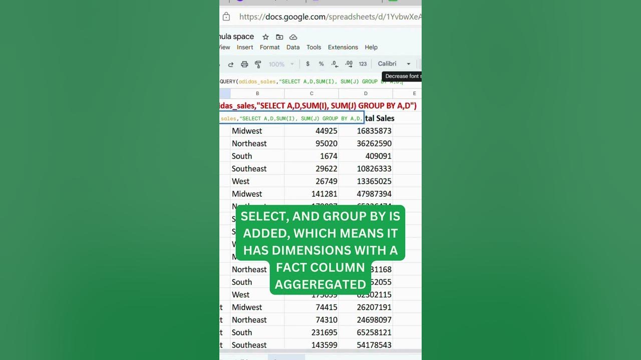 SORT YOUR QUERY FORMULA TABLE USING ORDER BY | GOOGLE SHEETS SHORTS - YouTube
