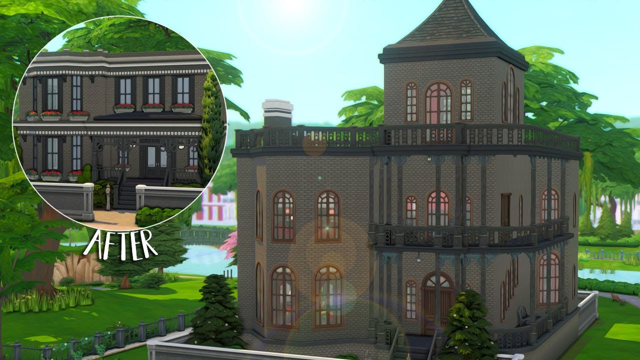 The Goth's needed a NEW home 🖤...(Sims 4 Speed Build) - YouTube