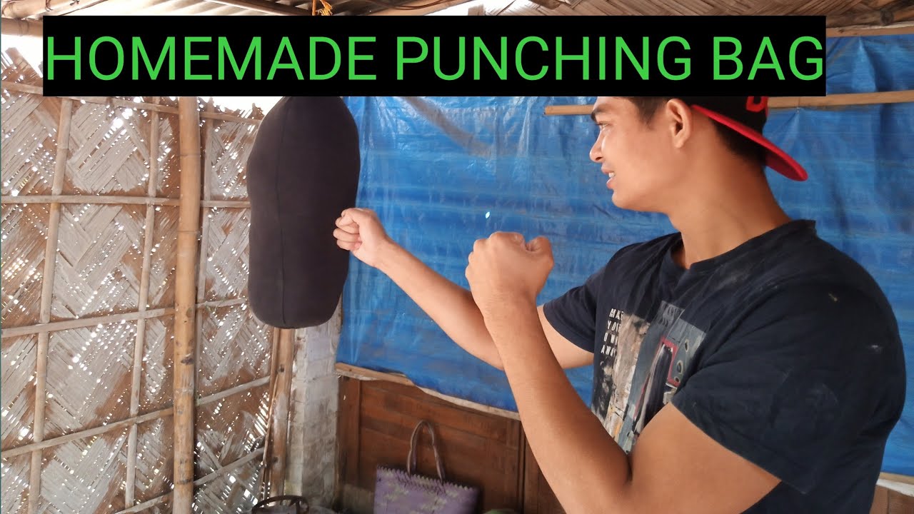 HOMEMADE PUNCHING BAG WORKOUT AT HOME|Tm crazy volgs| - YouTube