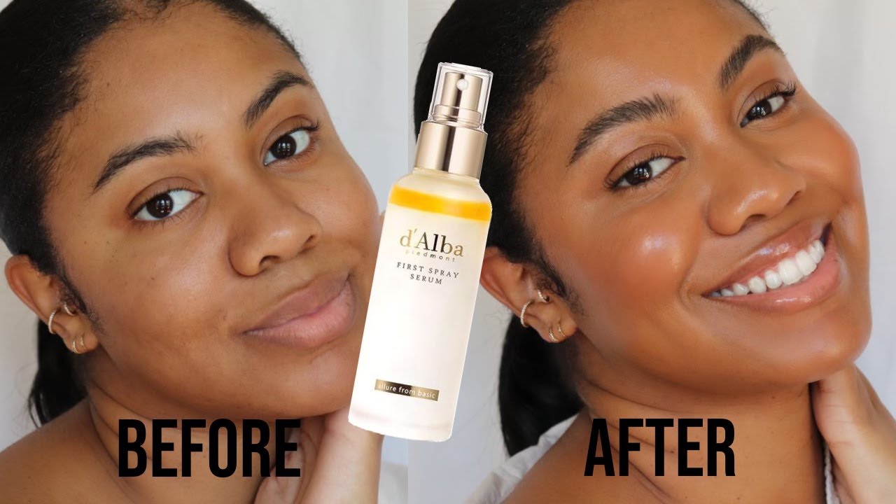 GLASS SKIN SKINCARE & MAKEUP | d’Alba White Truffle Spray Serum - YouTube