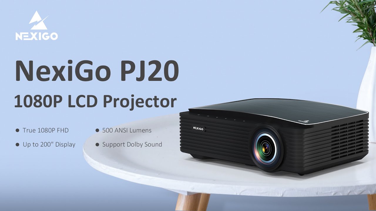 NexiGo Native 1080P Projector with Bluetooth and WIFI, PJ20 - YouTube