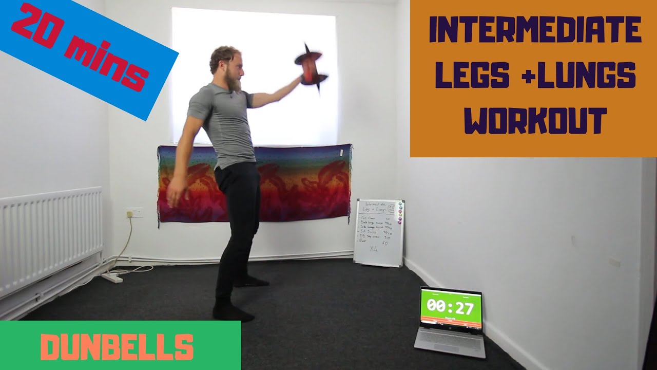 Legs +Lungs Home Workout-Intermediate - YouTube