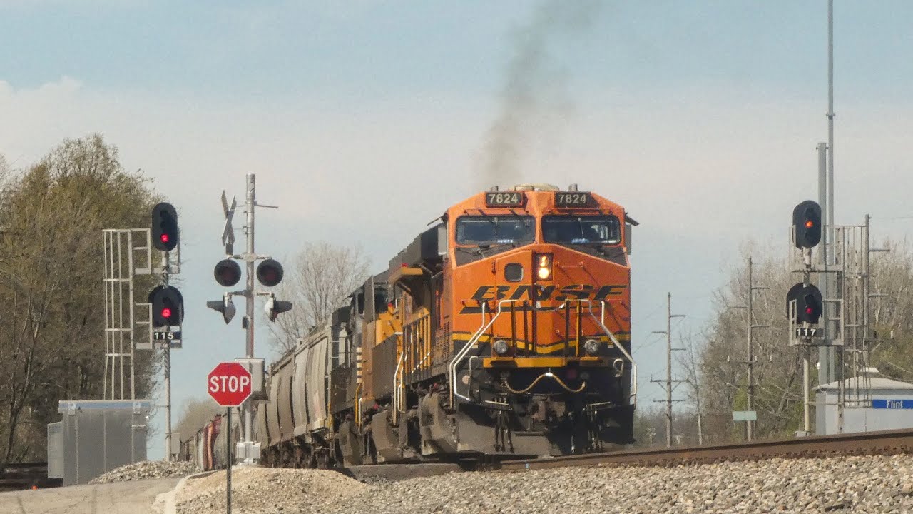 Lots of foreign power! BNSF Aces,KCS, Patched power, NS 4003, Southern ...