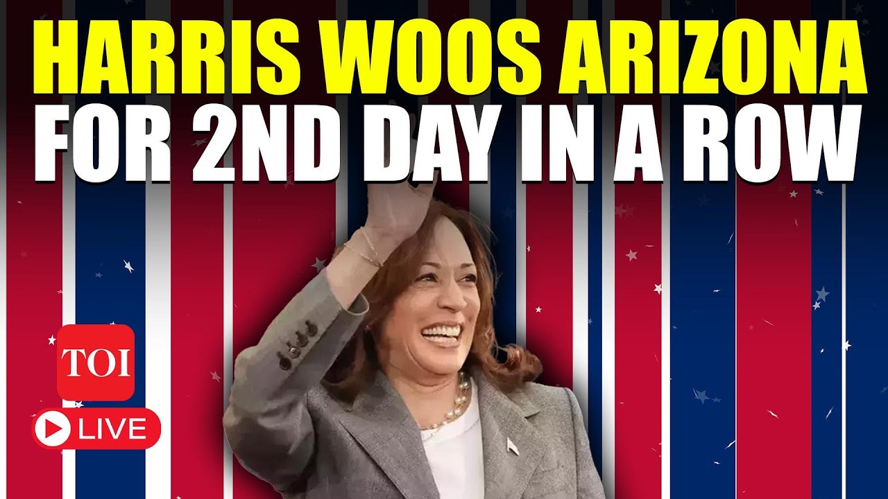LIVE I Kamala Harris Woos Scottsdale I Harris Speech In Swing State ...