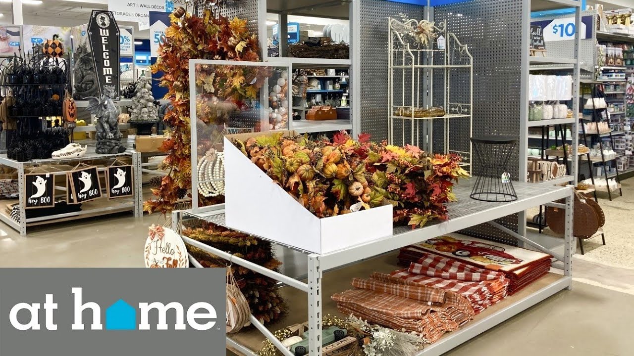 AT HOME SHOP WITH ME FALL DECOR HALLOWEEN DECORATIONS FALL HOME DECOR ...