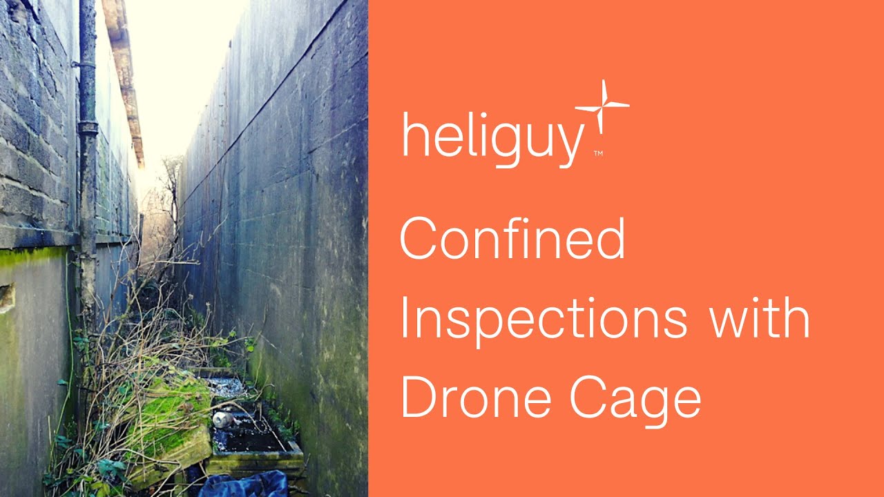 Drone Cage for DJI Mavic 2 Enterprise Used in Confined Space Inspection ...