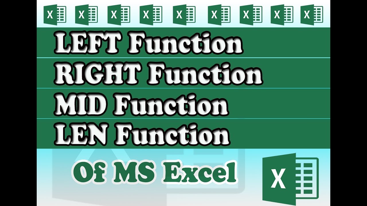 LEFT RIGHT MID And LEN Function Of MS Excel YouTube left-right-mid-and-len-function-of-ms-excel-youtube