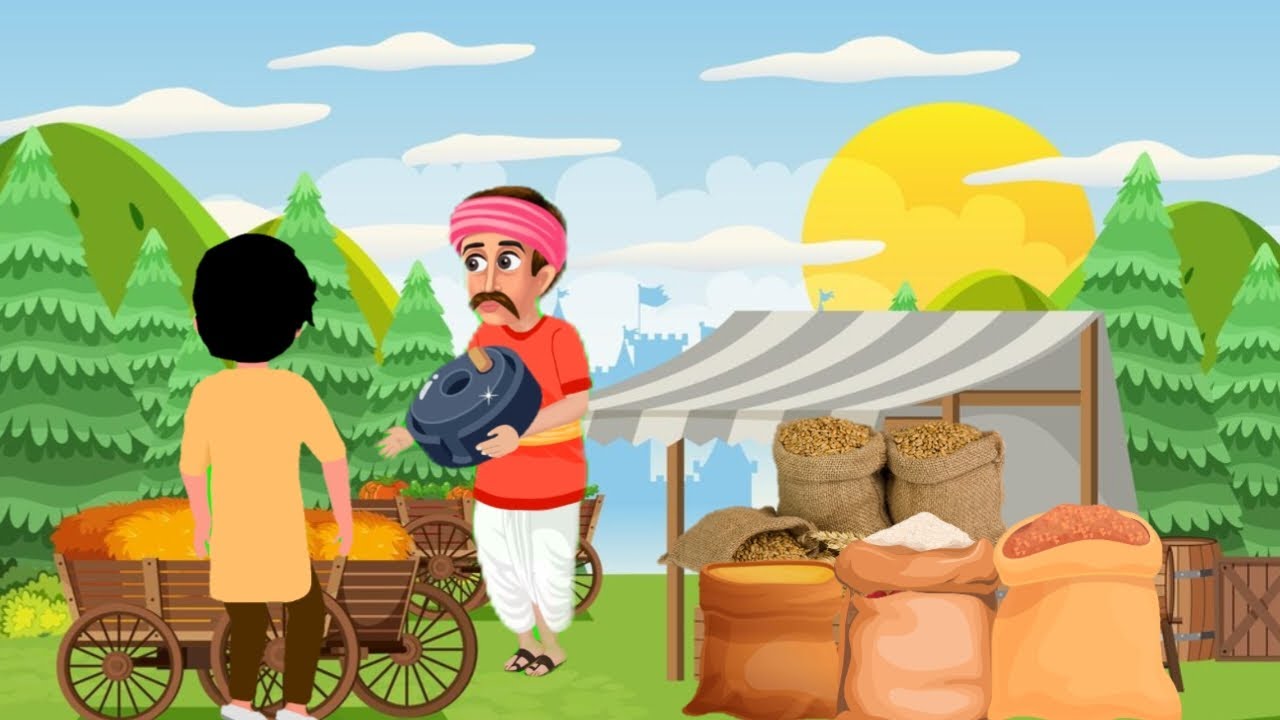 Magical stone grinder| Jadui Chakki | Hindi Kahaniya for Kids | Moral ...