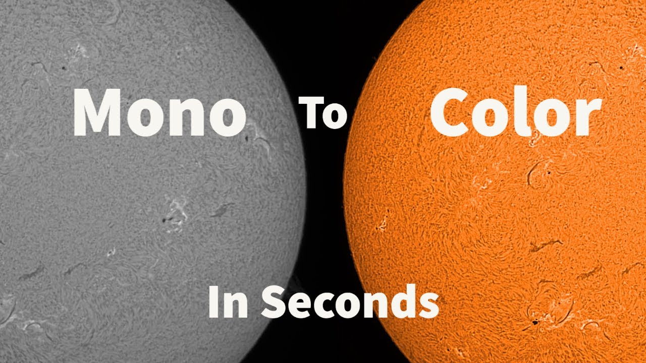Colorizing the Sun Faster than Photoshop! - YouTube