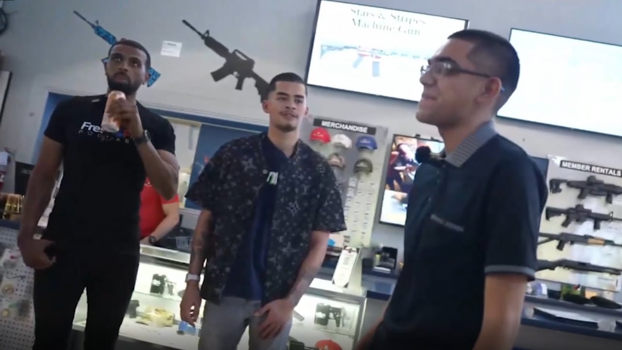 SNEAKO, N3ON, and MYRON Get Kicked Out of Gun Range! - YouTube