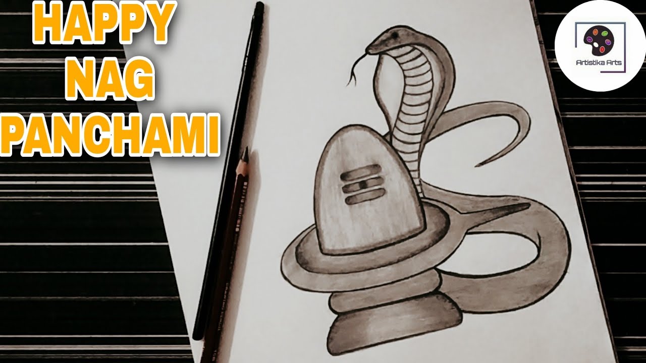 Nag Panchami Drawing || Nag Panchami Easy Drawing || Pencil Sketch ...