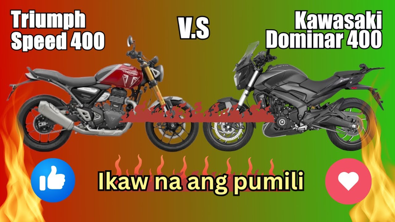 Triumph Speed 400 vs Kawasaki Dominar 400 UG2 - YouTube