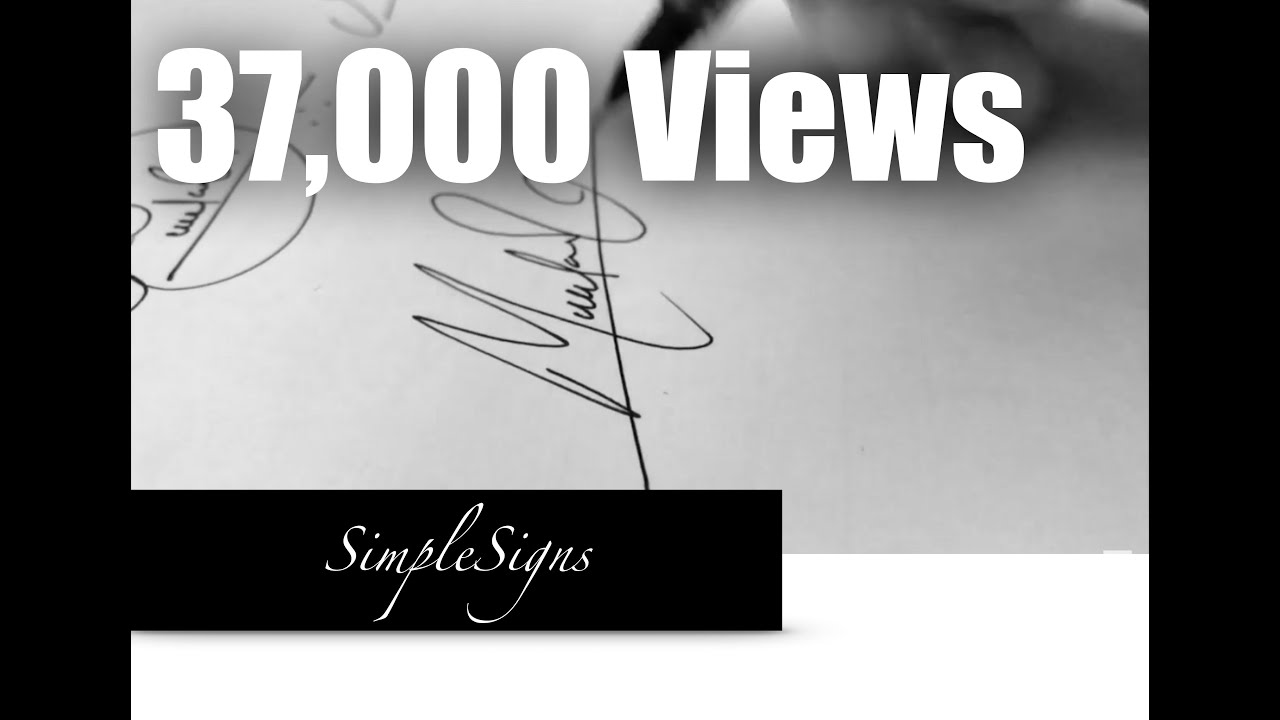 Draw a Stylish Signature starting with letter "M" , 9 Styles of letter ...