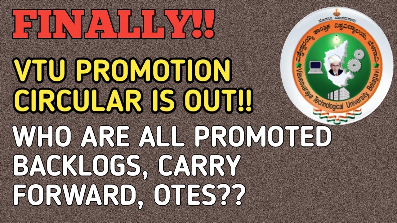 Finally! VTU PROMOTION CIRCULAR | VTU UPDATES TODAY 2021 | ALL ...
