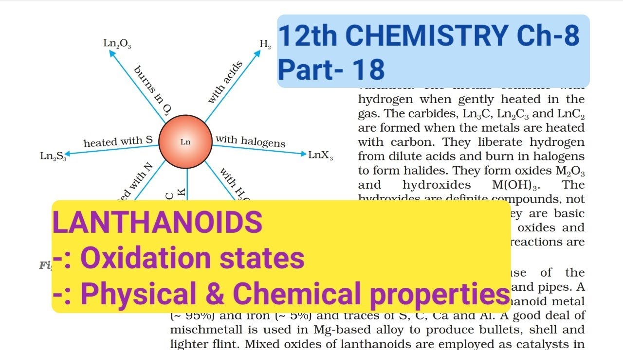 12th Chemistry Ch-8||Part-18||Oxidation states & General properties of ...
