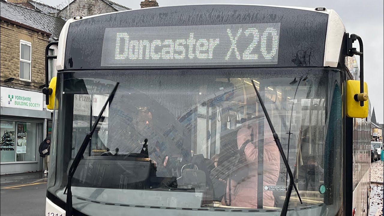X20 Globe Bus - Barnsley to Doncaster Frenchgate (Full Route) - YouTube