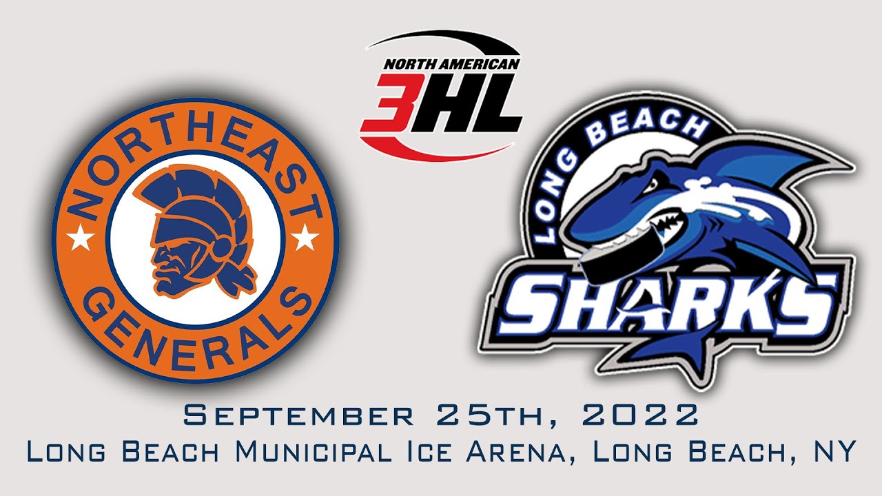 NA3HL Highlights: Northeast Generals @ Long Beach Sharks 9-25-22 - YouTube