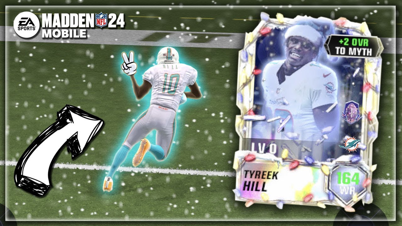 MYTHIC TYREEK HILL THROW UP THE DUCE!! MADDEN MOBILE MYTHIC GHOST ...