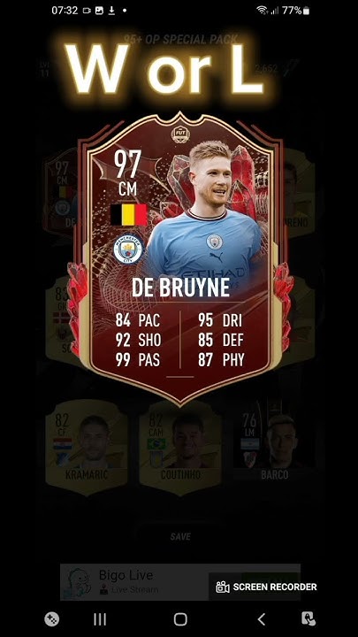 KDB out of a 95+ pack - YouTube