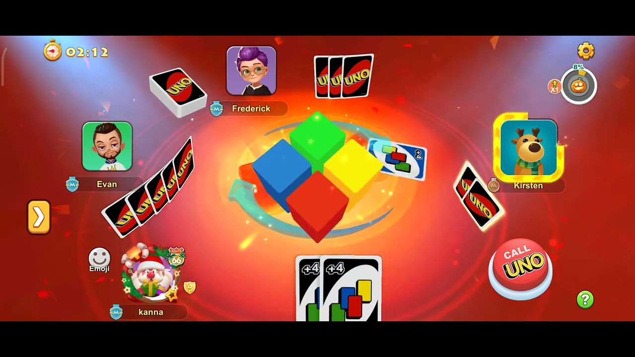 UNO Wild Card 1 vs 3 WIN With 3 +4 Cards - YouTube