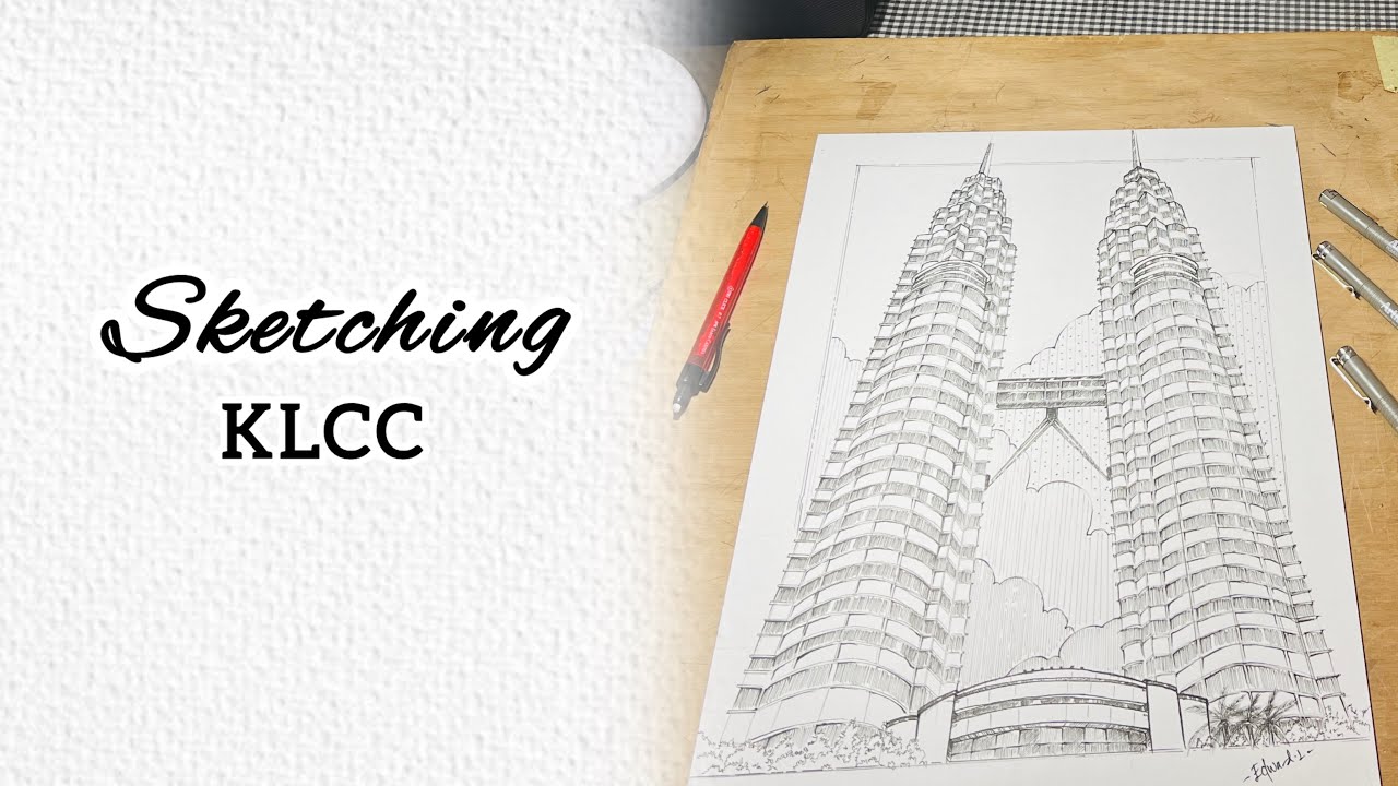 “Lukisan Menara KLCC – Tutorial Melukis Bangunan Ikonik #drawing Malaysia!” - YouTube
