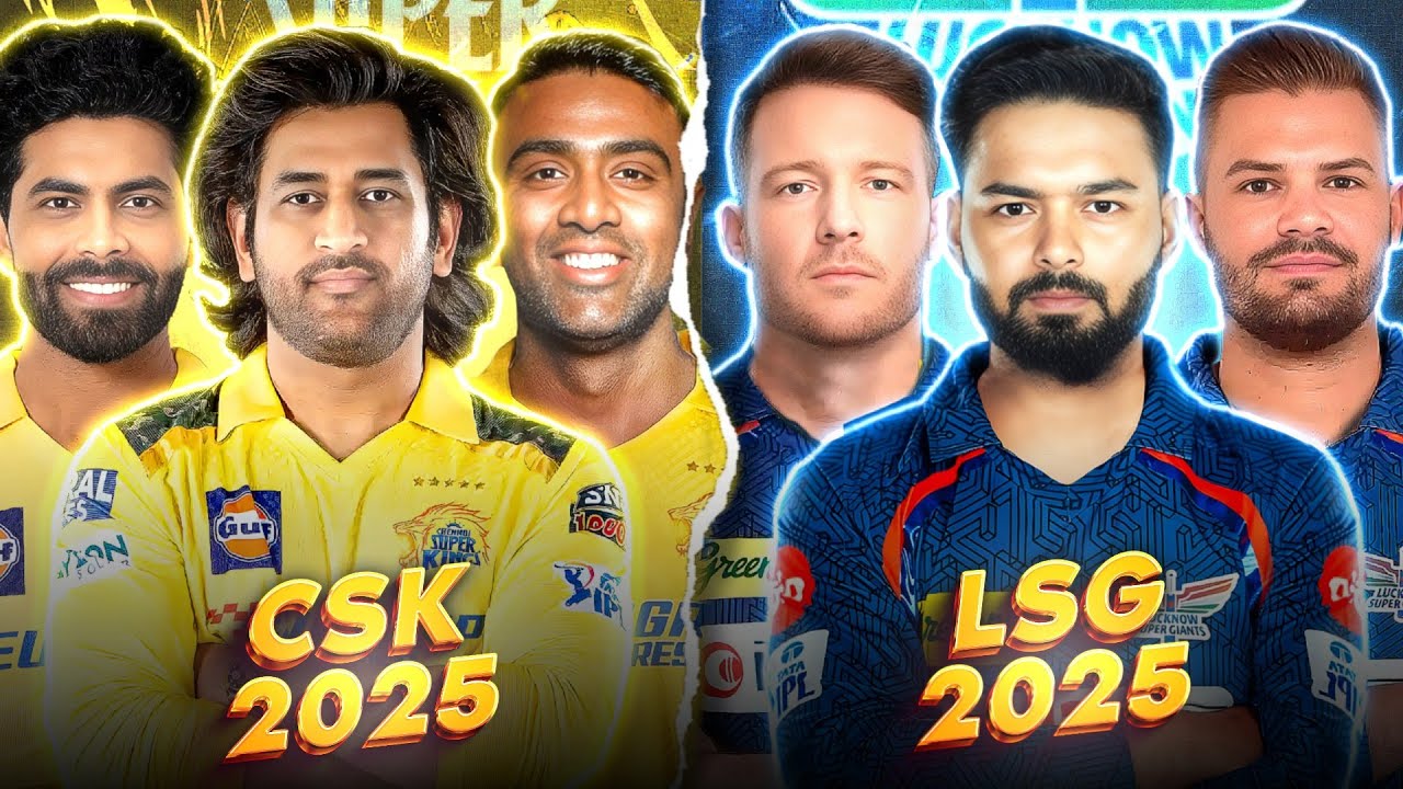 GURU VS SHISYA 🔥 || LSG VS CSK IPL 2025 UPDATED SQUADS || CRICKET 24 ...