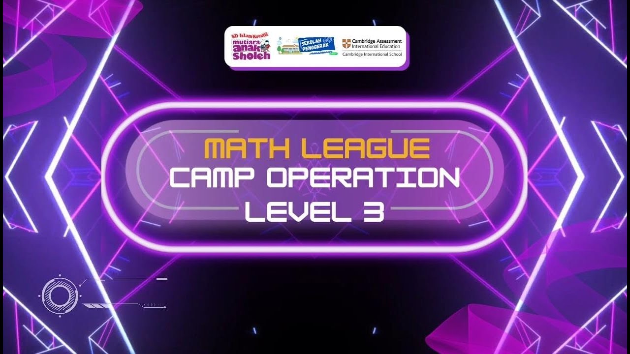 TUTORIAL CAMP OPERATION LEVEL 3 (MATHEMATICS LEAGUE) - YouTube