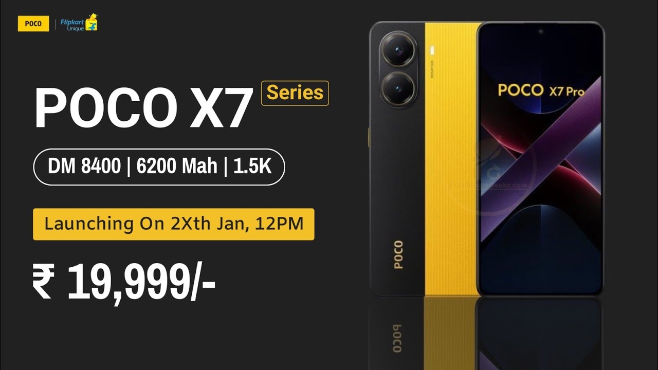 POCO X7 Series 5G Launch Date In India | POCO X7 Pro 5G India Price ...