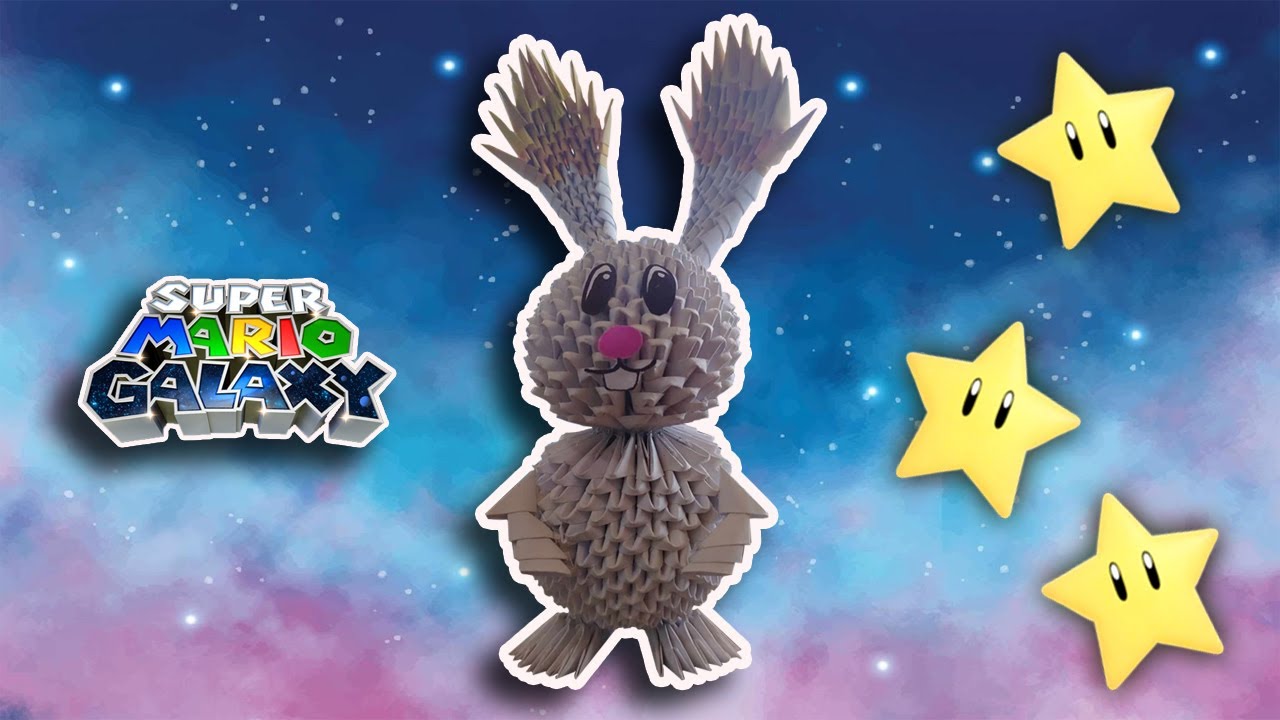 Star Bunny de Super Mario Galaxy en Origami 3d/Origamileo - YouTube