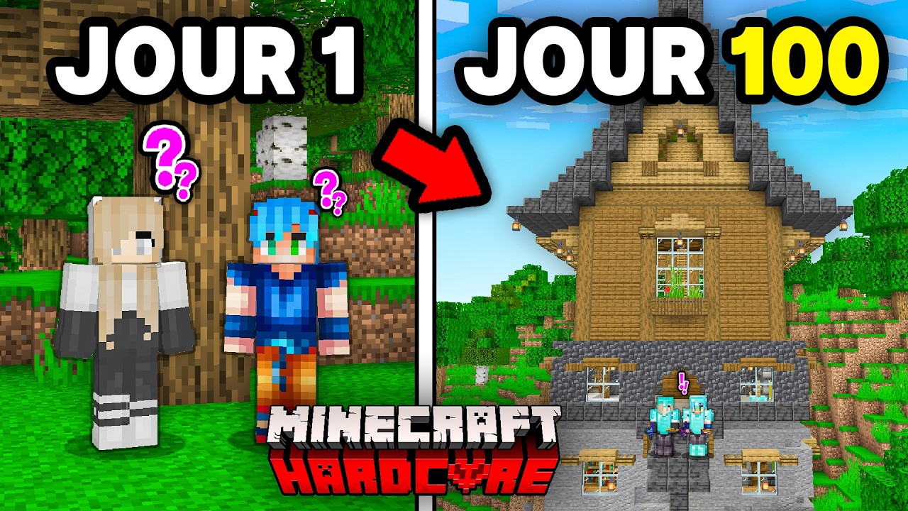 Jai Survécu 100 Jours En Duo Sur Minecraft En Hardcore [film