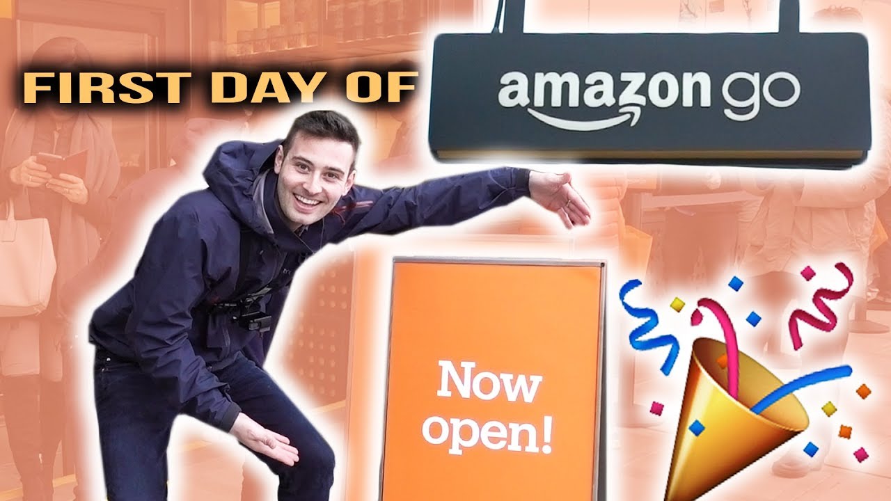 AMAZON GO STORE REVIEW!! (NO CASHIERS) - YouTube