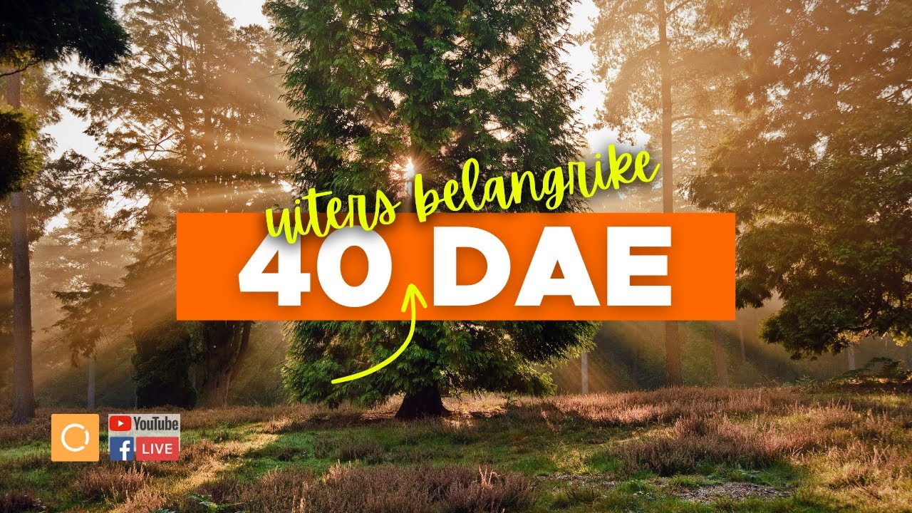 40 Uiters Belangrike Dae - YouTube