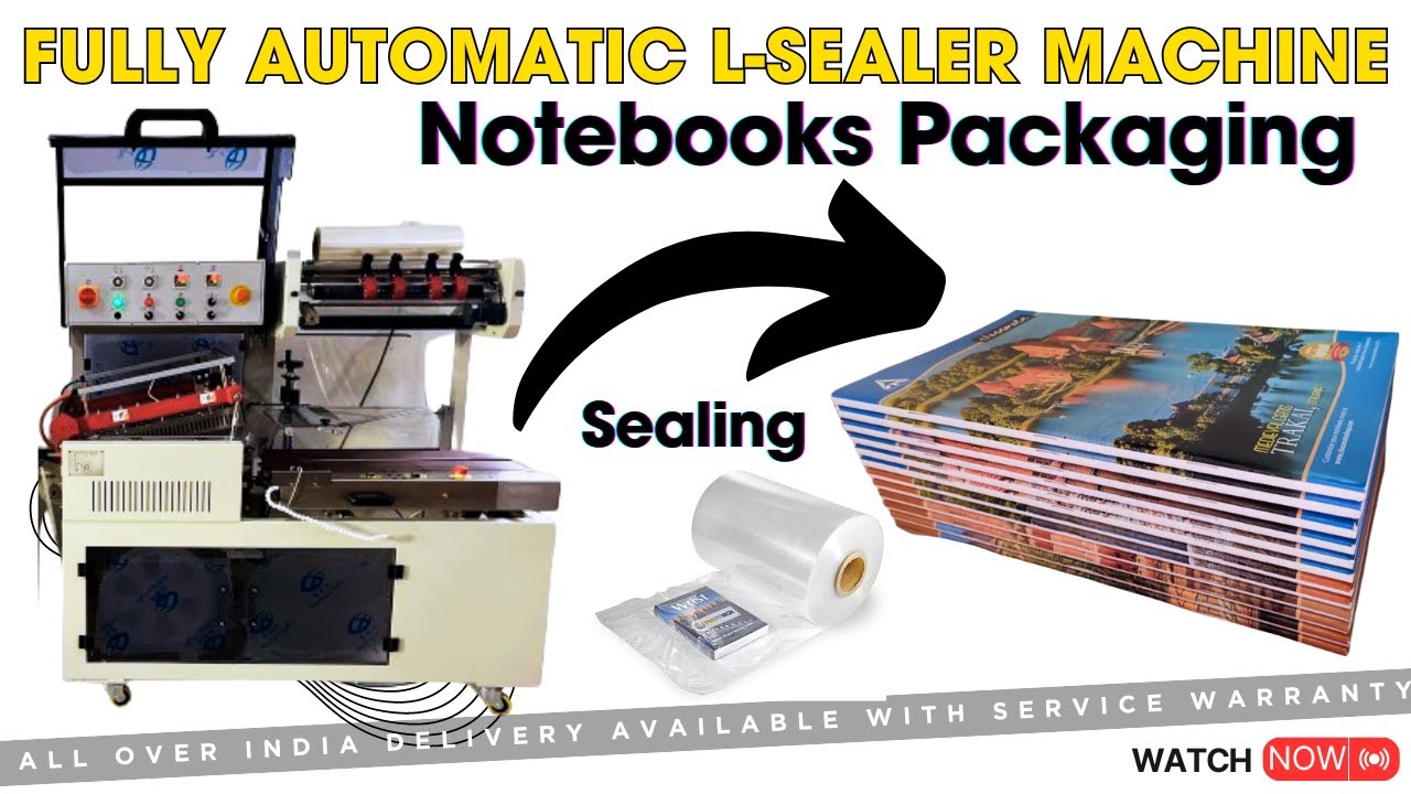 Automatic Note Books Packaging machine - Automatic L-Sealer Createc ...