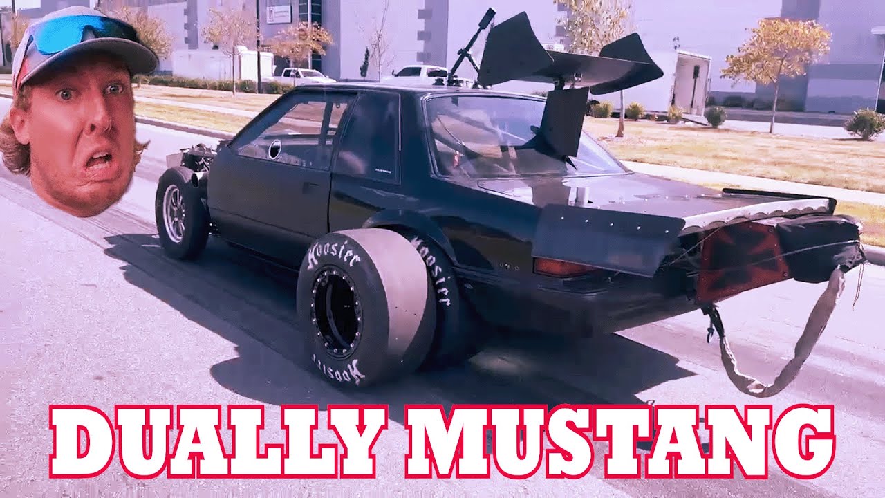 I built a Dually Mustang for the AWD vs RWD Drag Race Part 1 - YouTube