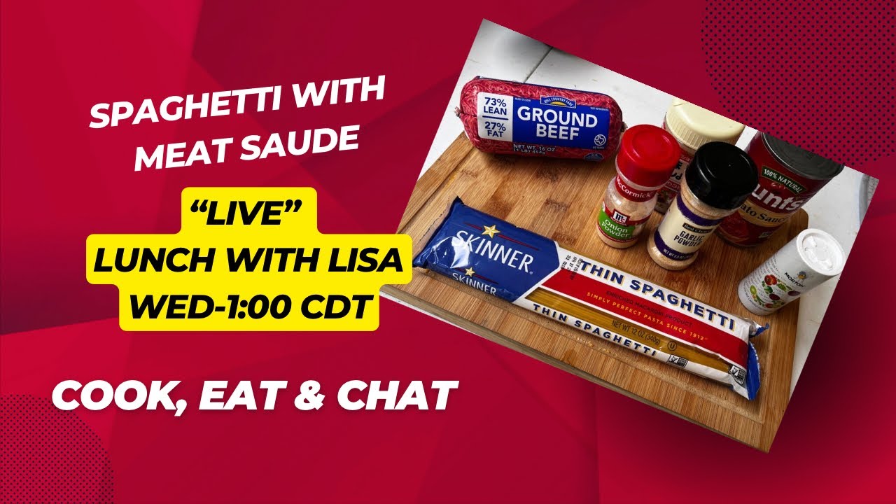 Cooking with Lisa "Live" Lunch 8.28.24 - YouTube