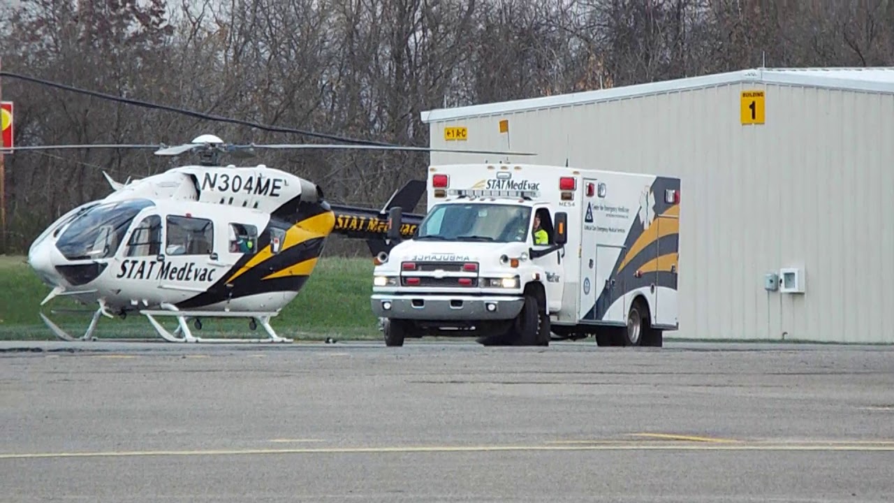 STAT MedEvac Medic 54 repositioning into Hanger 2 - YouTube