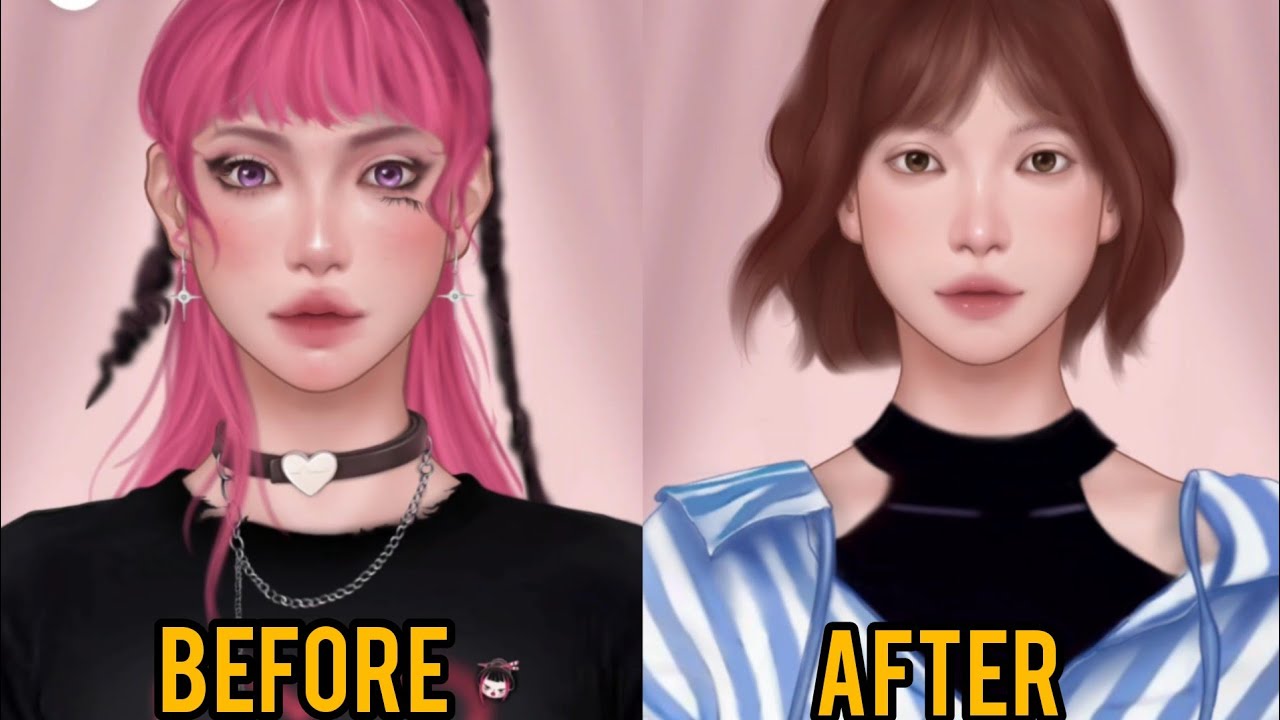 makeup change kese kare cartoon animation makeup girl makeup ASMR girl ...