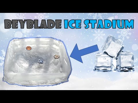 A Beyblade Stadium Made of ICE [Custom Beyblade Stadium] - YouTube