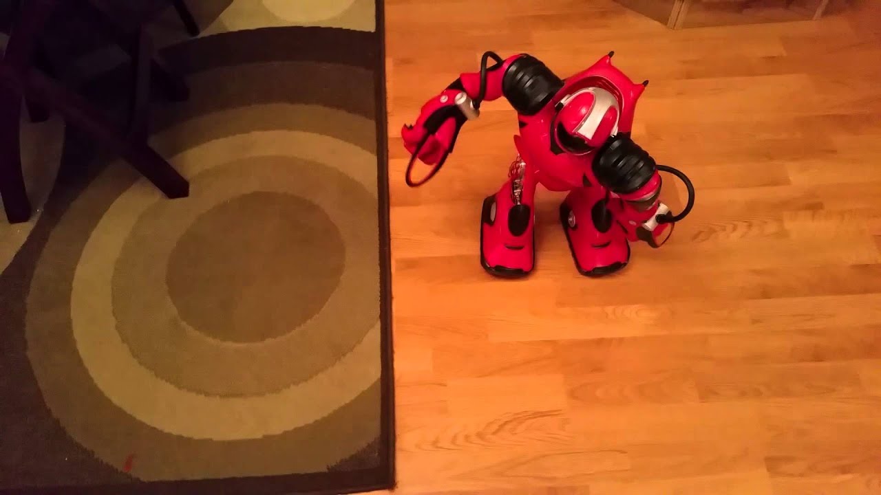Red robosapien v2 first roam (1) - YouTube